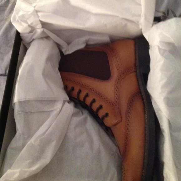 Saks Fifth Avenue | Shoes | Saks Fifth Avenue Mens Brogue Tan Leather ...